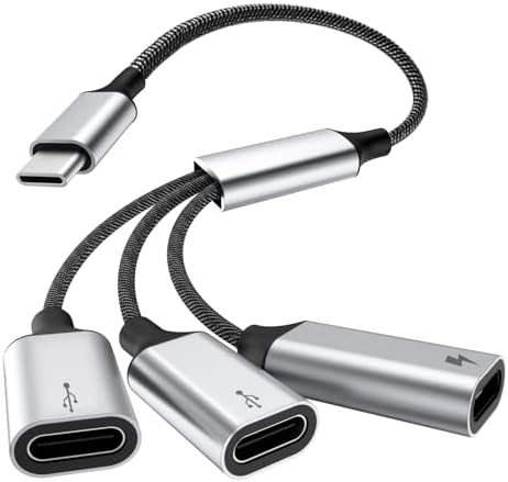 TiMOVO USB C Splitter Kabel, USB C Stecker auf 3 USB C Buchsen Adapter ...