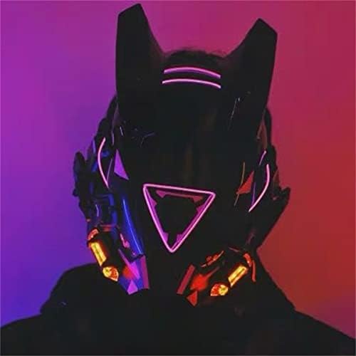 Amazon.com: YYINYUAN Cyberpunk Helmet Pink Cool Mask for Cosplay New ...