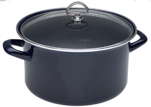 Amazon.com: Chantal Enamel-On-Steel 6-Quart Casserole with Glass Lid ...
