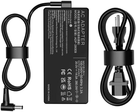 Amazon.com: 280W 14A 20V ADP-280EB B AC Charger for Asus ROG Strix G15 ...