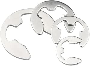MOOPW Circlip Stainless Steel 304 Snap Ring for Shaft E-Clip Open end ...