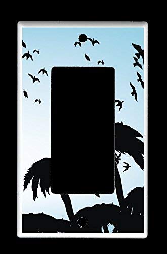 Amazon.com: Decora Rocker GFI Outlet Wall Switch Plate Cover - Trees ...