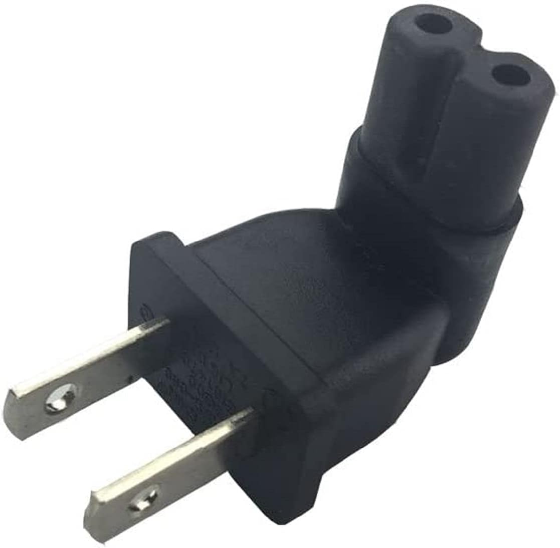 Amazon.com: Toptekits US 2-Prong Right Angle AC Power Plug Adapter IEC ...