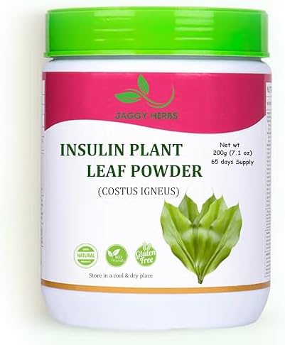 Amazon.com: JAGGY Insulin Plant Leaf Powder (Costus Igneus) 200g(7.1 oz ...