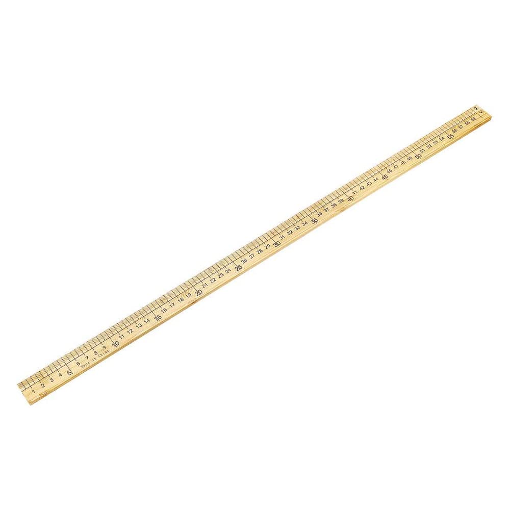 1Pcs Wooden Ruler with mm & inch | 600mm (24 Inch) | Metric Measuring ...