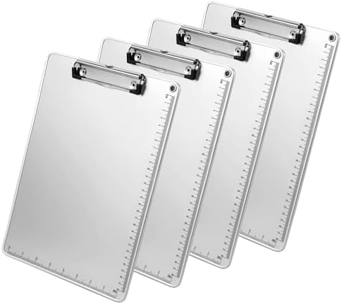 Amazon.com : CLcsfwk 4 Pack Metal Clipboard, Thicken Contractor ...