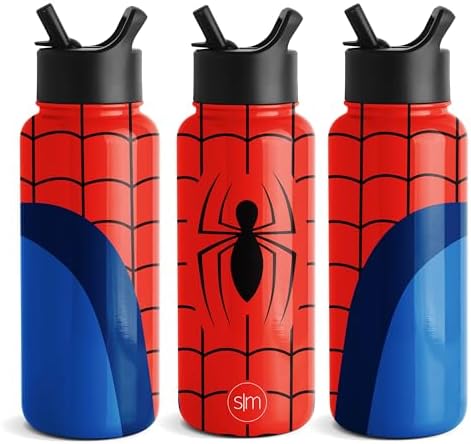 Amazon.com: Zak Designs Marvel Spider-Man Water Bottle for Travel and ...