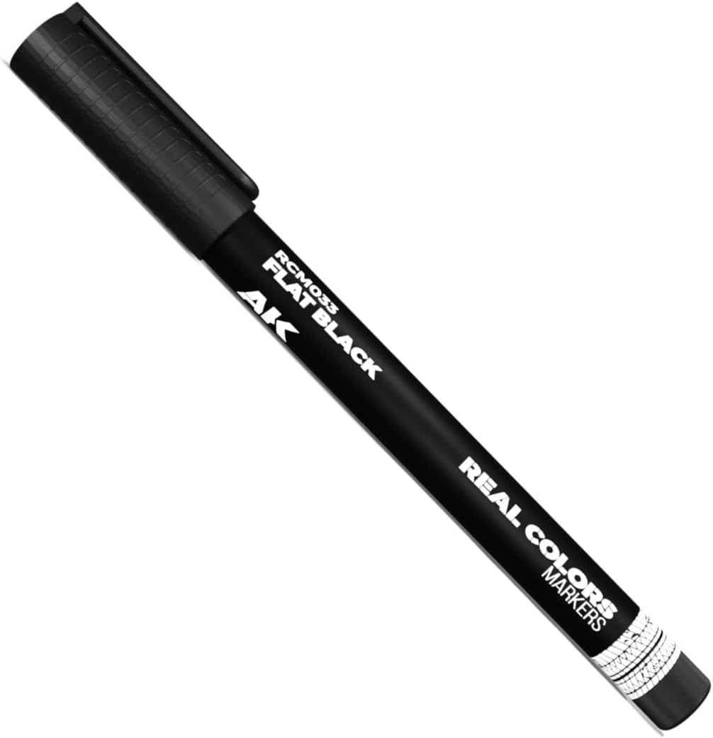 Amazon.com: AK REAL COLORS MARKER RCM033 FLAT BLACK : Office Products