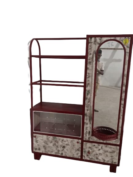 Eagle Steel FURNITUR Teak Wooden Single Almirah Alna Showcase Fittings ...