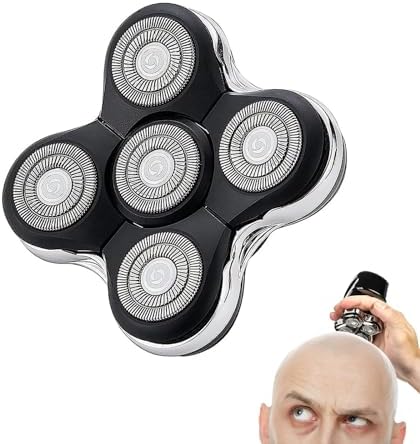 Amazon.com: 5 Blade Replacement Shaver heads compatible with Skull ...