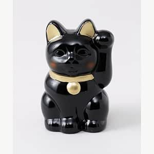 Amazon.com: Black Japanese Cat Maneki Neko Lucky cat Money Cat Coin ...