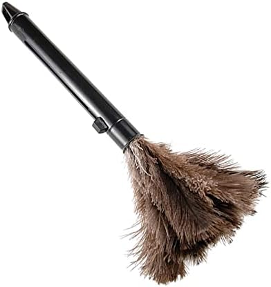 Mumusuki Feather Duster, Natural Ostrich Feathers for Dusting Contoured ...