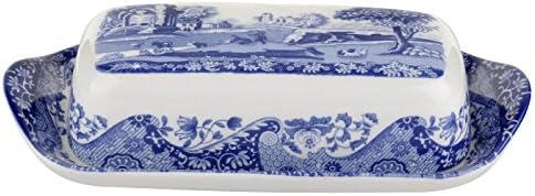 Spode Blue Italian Covered Butter Dish (Blue, White) : Amazon.co.uk ...