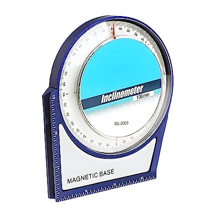 Techtest Aluminium Angle Finder Inclinometer Magnetic Base, 4-1/8-Inch ...