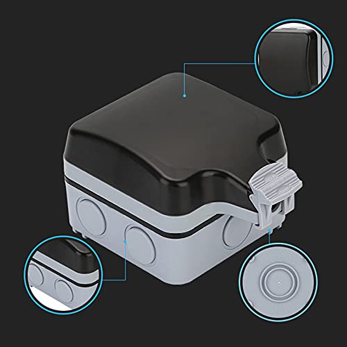 Outdoor Socket Garden Waterproof Socket Surface-Mounted Outdoor IP66 ...