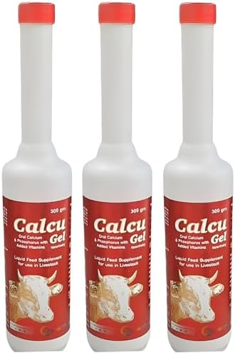 Calcu Gel 300 GM Veterinary Calcium Gel for Cow, Buffalo & Cattle ...
