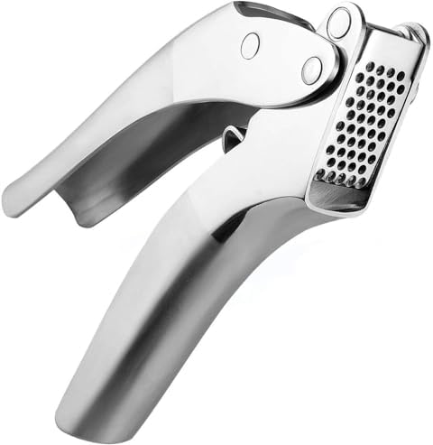 Amazon.com: MANNKITCHEN Stainless Steel Garlic Press, Heavy Duty ...