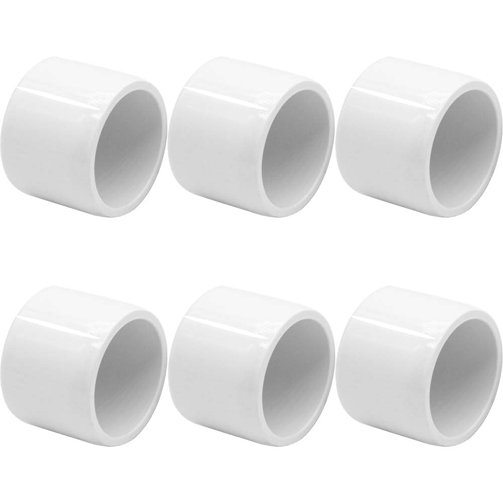 Amazon.com: 1-1/4" PVC Pipe End Cap Fitting,Furniture Grade SCH40 PVC ...