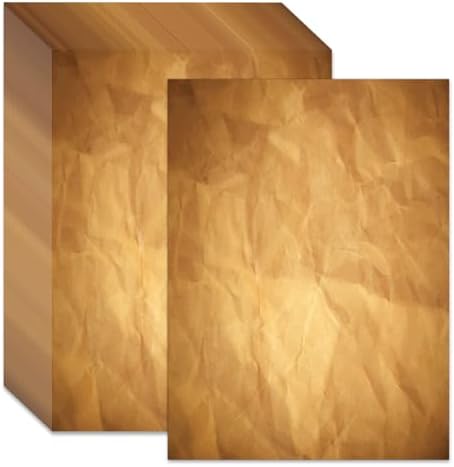 Amazon.com: 50 Sheets Vintage Paper, Antique Stationery for Writing and ...