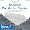 NoOverflow Extreme XR Rain Gutter Diverter, Right Flow Rain Diverter ...