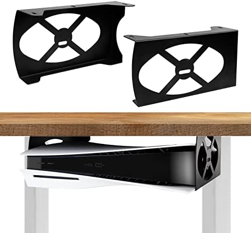 FUNTO Under Desk Holder for PS5, Stealth Mount for PS5, Metal Stand ...