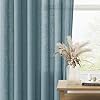 Amazon.com: Guken Blue Linen Curtains 84 Inch Length for Living Room ...