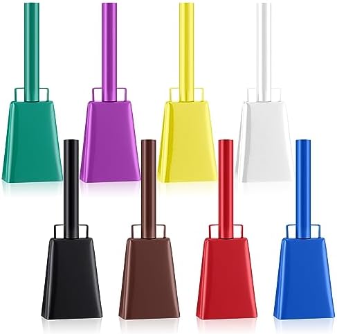 Amazon.com: Peohud 6 Pack Cowbell for Sports Events, 10 Inch Loud ...
