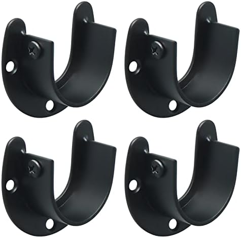 Amazon.com: Moen Triva Matte Black 5-Foot Curved Fixed Mount Shower ...