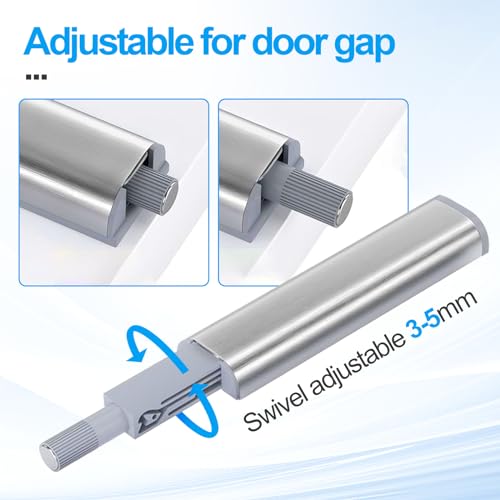 Push to Open Door Catches, 6pcs Push Latch Soft Close Dampers Magnetic ...