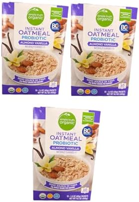 Amazon.com: Almond Vanilla Probiotic Instant Oatmeal Simple Truth ...
