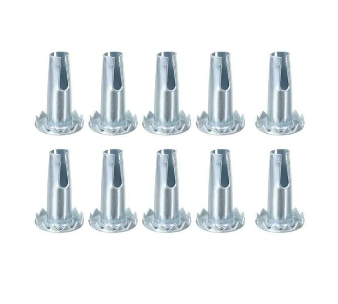 Amazon.com: 10Pcs Silver Metal Caster Stem Sleeve 3/8" Furniture Insert ...
