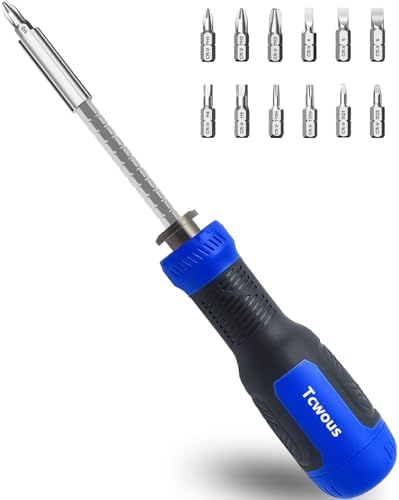 Multi Bit Screwdriver Set, 13 in 1 Screw Driver Set Kit with 1/4" Nut ...