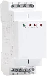 Amazon.com: Phase Sequence Relay Phase Failure Relay 8A 2SPDT 36mm ...