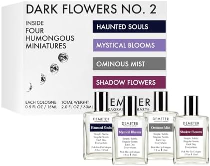 Amazon.com : DEMETER Dark Flowers No. 2 Humongous Miniature Set of 4 ...