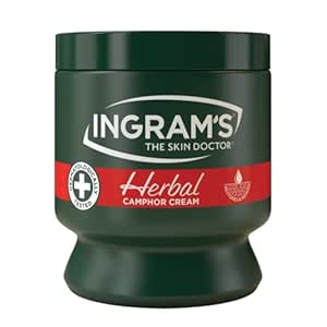 Amazon.com : Ingram's Camphor Cream Herbal 450 Ml For Face And Skin 100 ...
