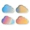 Amazon.com: Iron Lily Disposable Cloud Paper Plates 16pack - Rainbow ...