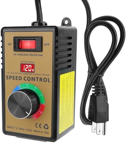 AC Motor Speed Controller 120V 15A Variable Speed Controller & Fan ...
