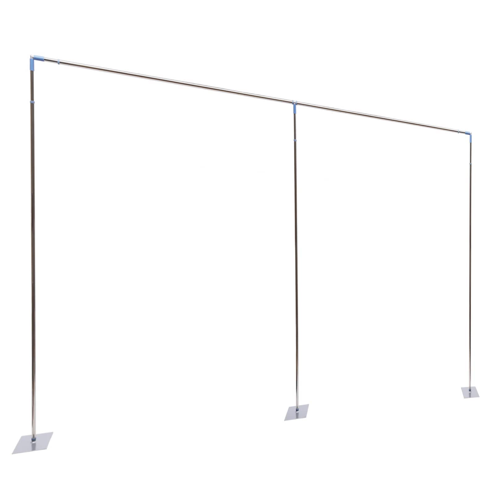 Amazon.com: Portable Backdrop Stand 20ft, Silver Drape Background ...