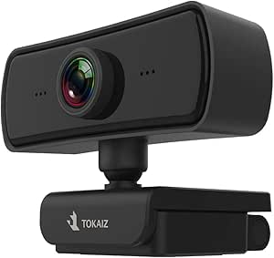 Amazon.co.jp: TOKAIZ Webカメラ ウェブカメラ 2k 2560x1440P マイク付き スタンド 三脚 カバー付き 自動補正 360°回転可能 会議用 ストリーミング ...