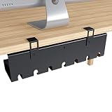 ・ブランド:C-J-W・製造元:C-J-W・モデル:CJW-TRAY-383-B・製造元/メーカー部品番号:CJW-TRAY-383-B・【穴あけ不要デザイン】2022年最新版ワイヤーケーブルトレーはパンチフリーなデザイン、机の下に穴あけ不...