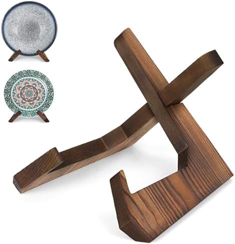 Amazon.com: PUERSI Wooden Bowl Display Stand, 6.5 Inch Bowl Holder ...