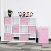 Amazon.com - Simple Houseware Foldable Cube Storage Bins, 11-Inch Pink ...