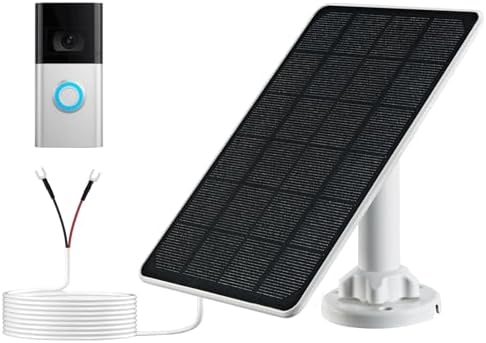 Amazon.com : 5W Solar Panel for Ring Doorbell, Solar Panel for Ring ...