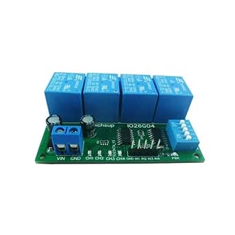 Eletechsup 4ch DC 5V 12V 24V Multifunction Delay Relay Time Switch Turn ...