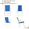 Amazon.com : Generic High Seat Folding Beach Chair, Portable, Blue ...