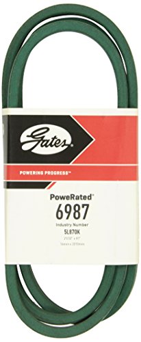 Gates 6987 PoweRated V-Belt, 5L Section, 21/32" Width, 3/8" Height, 87. ...