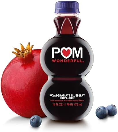 Amazon.com: POM Wonderful Pomegranate Blueberry 100% Juice, 16 Ounce ...