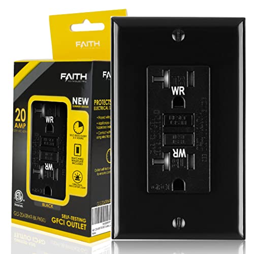 Snapklik.com : Faith 20A WR TR GFCI Outlets, Weather Resistant Tamper ...