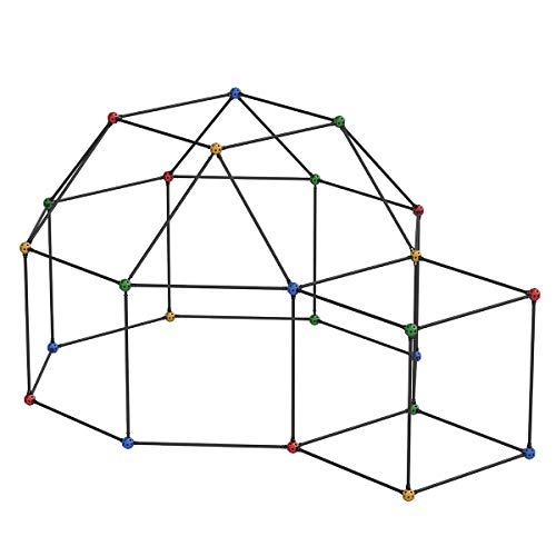 PicassoTiles Kids Fort Building Kit Playset 100 Piece Indoor and ...