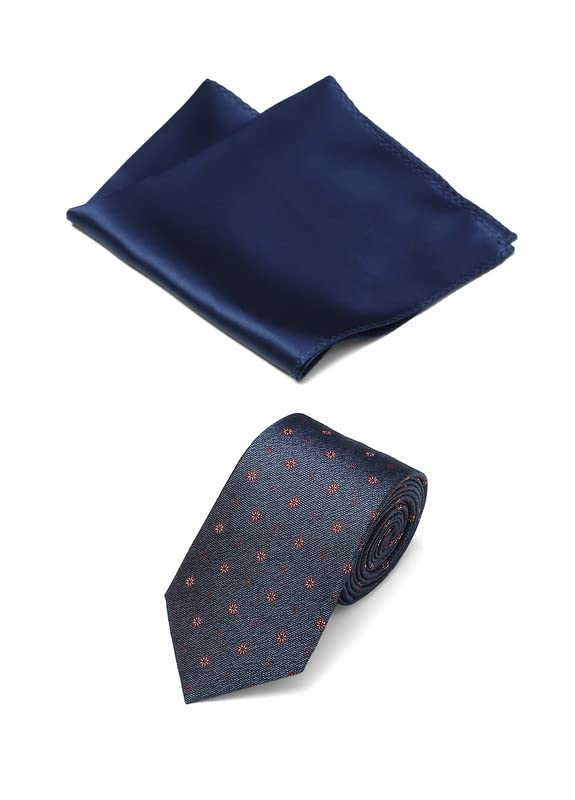 Buy Satya Paul Silk Black Printed Tie Pocket Square Set for Men at ...